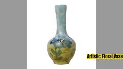 Hand-Painted Floral Vase: Elevate Your Decor