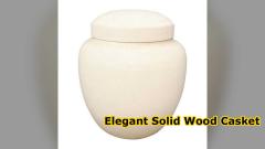 Solid Wood Wine Red Adult Casket Dignified Tribute