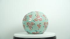 Decorative Ceramic Funeral Urn with Red Berry Design