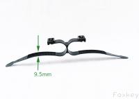 China 9.5mm Special Cross Double Loop Zip Ties Intersect Double Head Cable Tie for sale