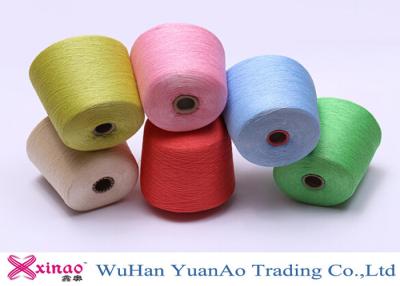 China Virgin Bright Dyed Polyester Yarn , Colorful Polyester Spun Two For One Yarn Multi Color for sale