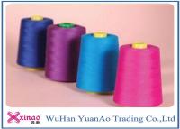 China 40/2 Spun Polyester Yarn Raw White Sewing Thread Core Spun Thread for sale