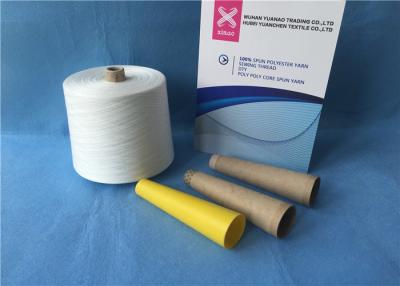 Cina Filato 100% di poliestere bianco naturale privo di nodi del filo della macchina per cucire per i jeans/scarpe in vendita