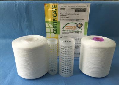 Cina filato di poliestere bianco crudo filato 20-60s del filato 100 sulla metropolitana di plastica in vendita