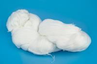 China 40s/2 100 Polyester Hank Yarn Bright Raw White for sale