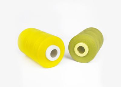 Cina 5000 yarde di tenacia d'altezza del filo variopinto 40s/2 TEX27 della macchina per cucire, giallo arancione in vendita