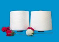 China Eco Friendly Heat Setting TFO Ring Polyester Sewing Thread Yarn Raw White for sale
