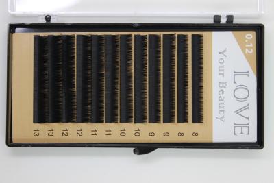 China Factory supply private label Russian volume silk mink lashes wholesale mink eyelash extension 0.12mm for sale