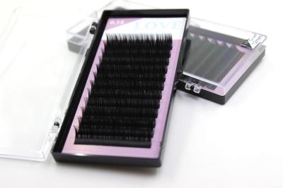 China Factory supply private label Russian volume silk mink lashes wholesale mink eyelash extension 0.15mm for sale