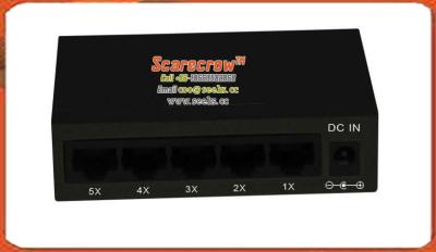 China El interruptor Unmanaged de Scarecrow™ PoE-1005-4P (65W) POE, 5 RJ-45 el 10/100M vira hacia el lado de babor con 4 puertos del POE en venta