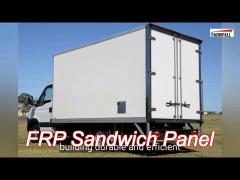 Il pannello sandwich in fibra di vetro per l'isolamento del carrello è conforme allo standard B2 Step