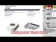 Casella di autocarro frigorifero di piccole dimensioni, furgone isolante, carrozzeria di autocarro bianco o colore personalizzato