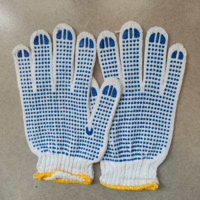 Cina 700 g Guanti di cotone bianco Apparecchiatura di protezione del lavoro antiscivolo in vendita