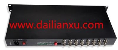 China 16channels BNC coaxial video to fiber transmitter and receiver CCTV video fiber converter fiber optical video converter for sale