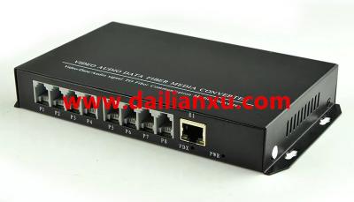 China 8ports FXO/FXS Telephone fiber converter 8ch Telephone PCM fiber optical transmitter and receiver with one G.703 E1 for sale