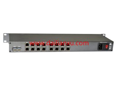 China 16ports Gigabit Fiber optical Ethernet Switch 16ch 1000M Ethernet Fiber Switch with one Gigabit Ethernet Uplink for sale