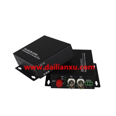 China 2chs 720P/960P/1080P AHD/CVI/TVI/Analog 4in one Video RS485 Fiber Optic Transmistter and Receiver 2Mp HD camera to fiber for sale