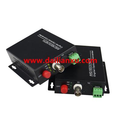 China 1ch 720P/960P/1080P AHD/CVI/TVI/Analog 4in one Video RS485 Fiber Optic Transmistter and Receiver 2Mp HD camera to fiber for sale