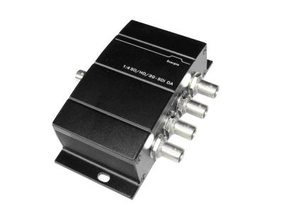 China 1X4 SD/HD/3G-SDI Splitter and Repeater 1X4 HD-SDI Extender 1X4 3G-SDI Extender 1X4 SDI Splitter and repeater for sale
