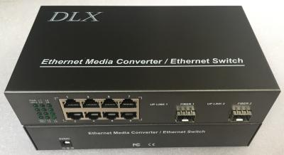 China 8ports Gigabit 10/100M/1000M POE Ethernet with 2 fiber SFP port media converter Gigabit POE Fiber Switch 1000M Fiber POE for sale