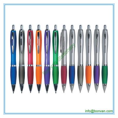 China contour cuvy ball pen, plastic contour ballpens, supplied from china factory for sale