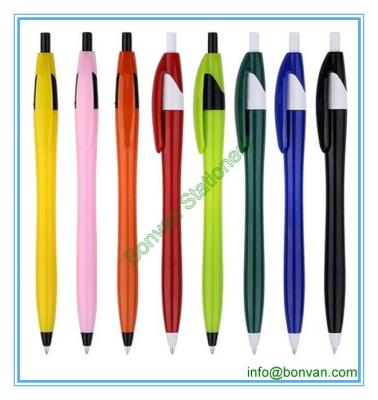 China promotional gift ballpen, slim plastic logo pen for sale