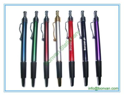 China metallic barrel click advertising gift ball pen for sale