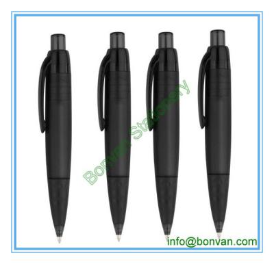 China black advertising promotional ball point pen,black color plastic pen for sale