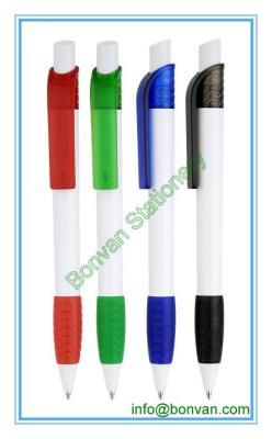 China blank printed retractable plastic ball pen, nice plastic promotional pen for sale