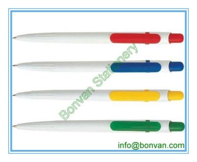 China simple click ball point pen, low budget for promotional consideration item for sale