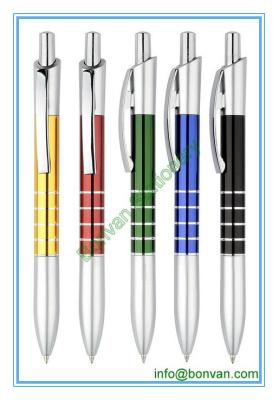 China metallic barrel click gift pen for logo promotion for sale
