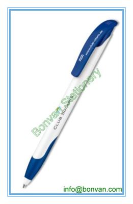 China elegant logo pen,wide clip plastic advertising gift pen for sale