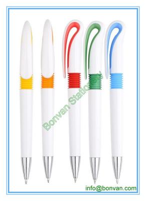 China fancy plastic ball pen with big special design clip for sale