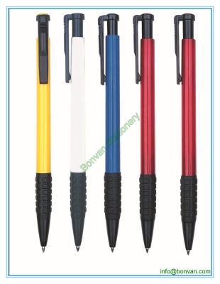 China advertising hotel ball point pen with rubber grip for sale