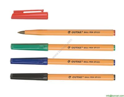 China hexagonal body office pen,hexagonal promotional simple pen for sale