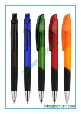 China click plastic ballpoint pen with logo printed for promotional use for sale