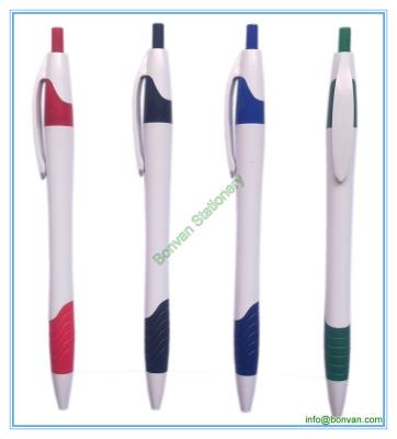 China plastic grip promotional pen,click plastic pen for sale