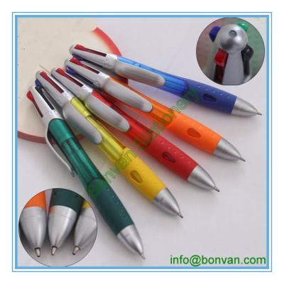 China Promotional advertising colorful multi ballpen,multi color ballpen for sale