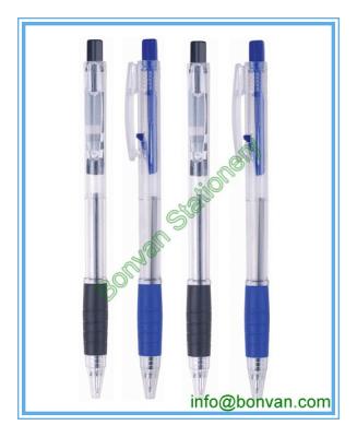 China simple click school ballpoint pen, grip school pen for sale