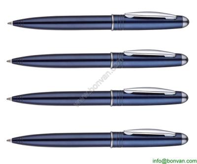 China printed slogan metal pen,twist hotel metal pen for sale