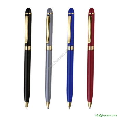 China slim twist metal promotional hotel pen, hotel ballpoint pen for sale