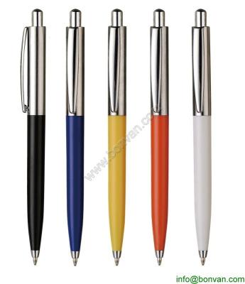 China promotional semi metal ball pen, gift advertising logo pen for sale