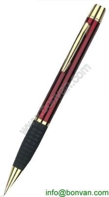 China rubber grip twist metal pen, golden parts metal ball pen for sale