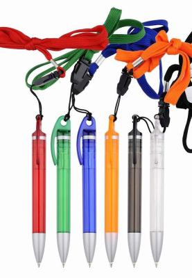 China advertising lanyard ball pen,lanyard ball pen, gift lanyard pen for sale