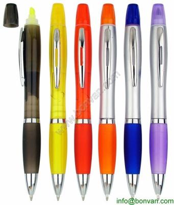 China gift pen,highlighter ball pen, highlighter marker with ball pen for sale