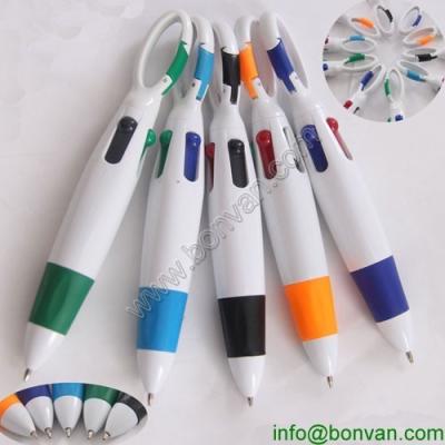 China Multicolor plastic promotional ball pen,gift multicolor school student writing pen for sale