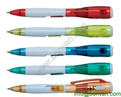 China plastic light pen, led light ball pen,printed gift promotional led light pen for sale