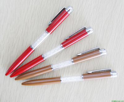 China Cheap price promotional new style wholesale crystal metal ball pen for sale