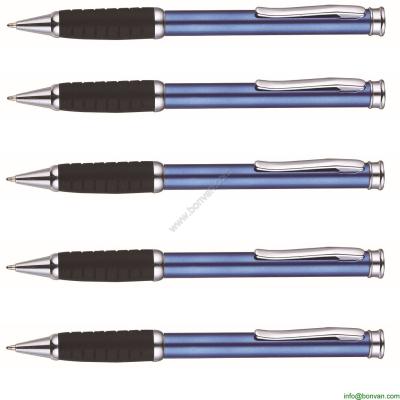 China wholesale twist metal ballpoint pen with rubber grip for gift promotion for sale