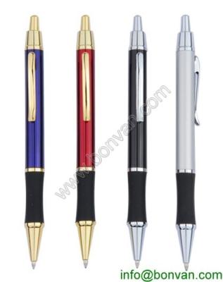 China Simple Popular Design Metal Gold Parts Ballpoint Pen, gift click metal pen for sale